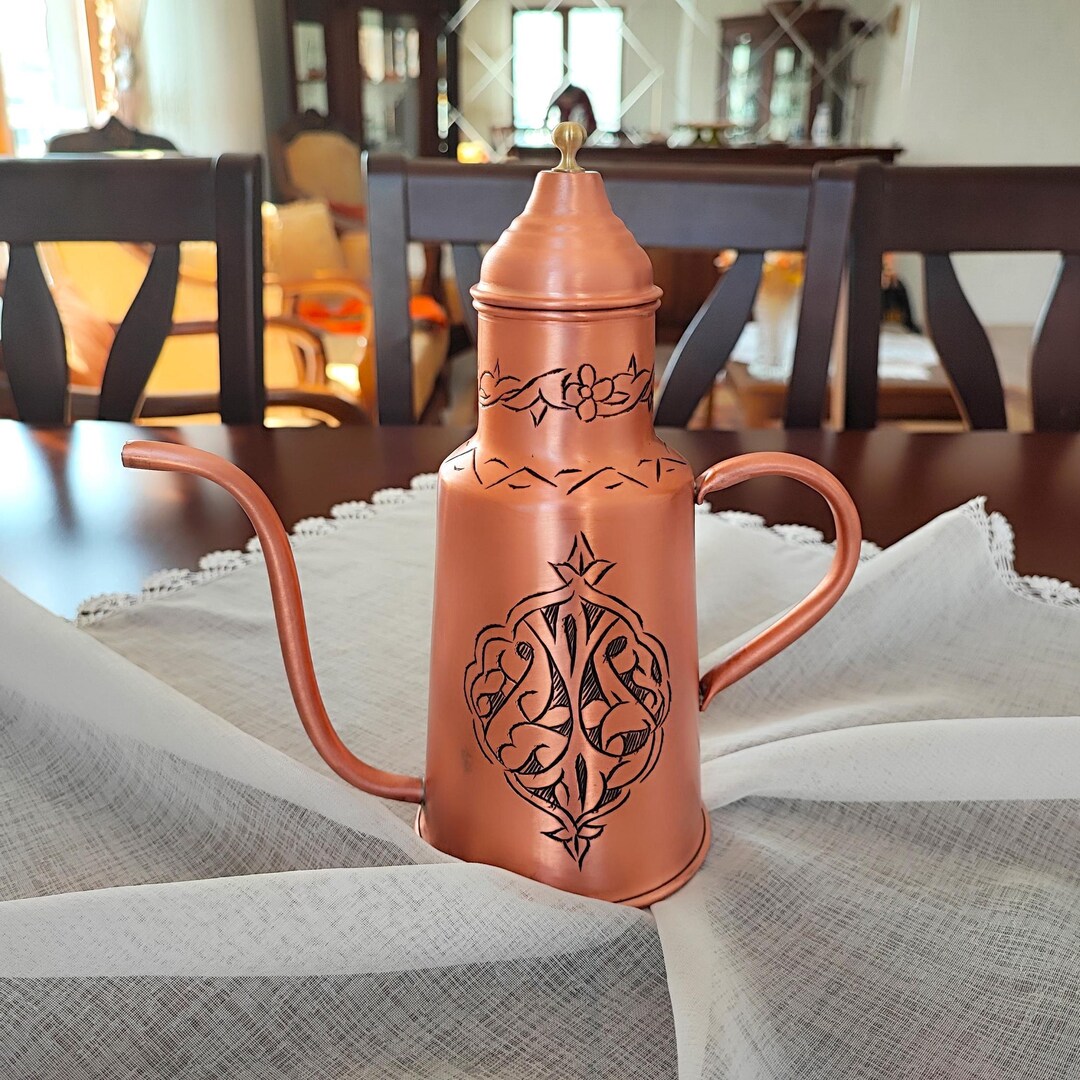 Copper Oil Bottle,olive Oil Dispenser,handmade Copper Oil Cruet,oil ...