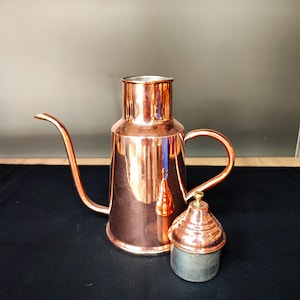 Copper Oil Container,oil Cruet,olive Oil Bottle,handmade Copper Oil ...