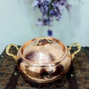 Pure Copper Cookware, 2mm Solid Copper Utensil, Cooking Pot Set ...