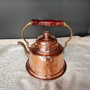 Handmade Copper Tea Pot,tea Kettle,stovetop Teapot,coffee Tea Makers ...
