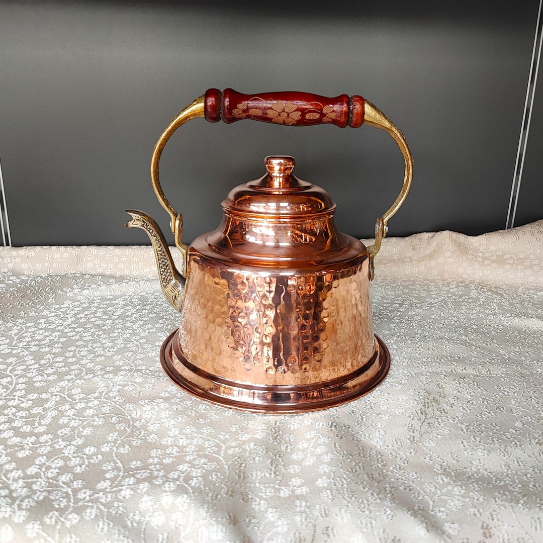 Handmade Copper Tea Pot,tea Kettle,stovetop Teapot,coffee Tea Makers ...