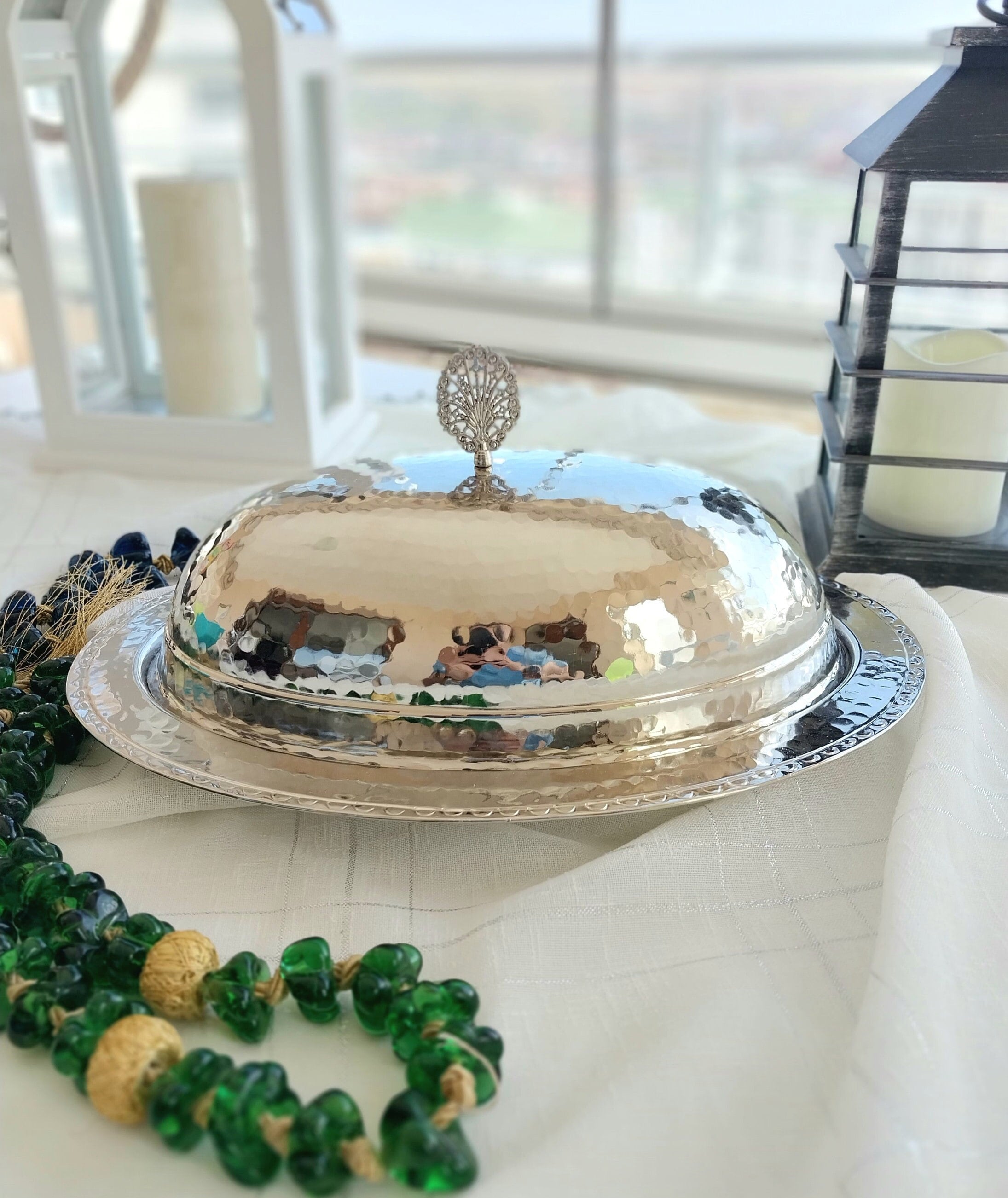 Turkish Handmade Copper Serving Plate With Lid Copper Platter - Etsy UK