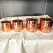 Set of 4 Copper Jar,handcrafted Copper Container,copper Spice Container ...