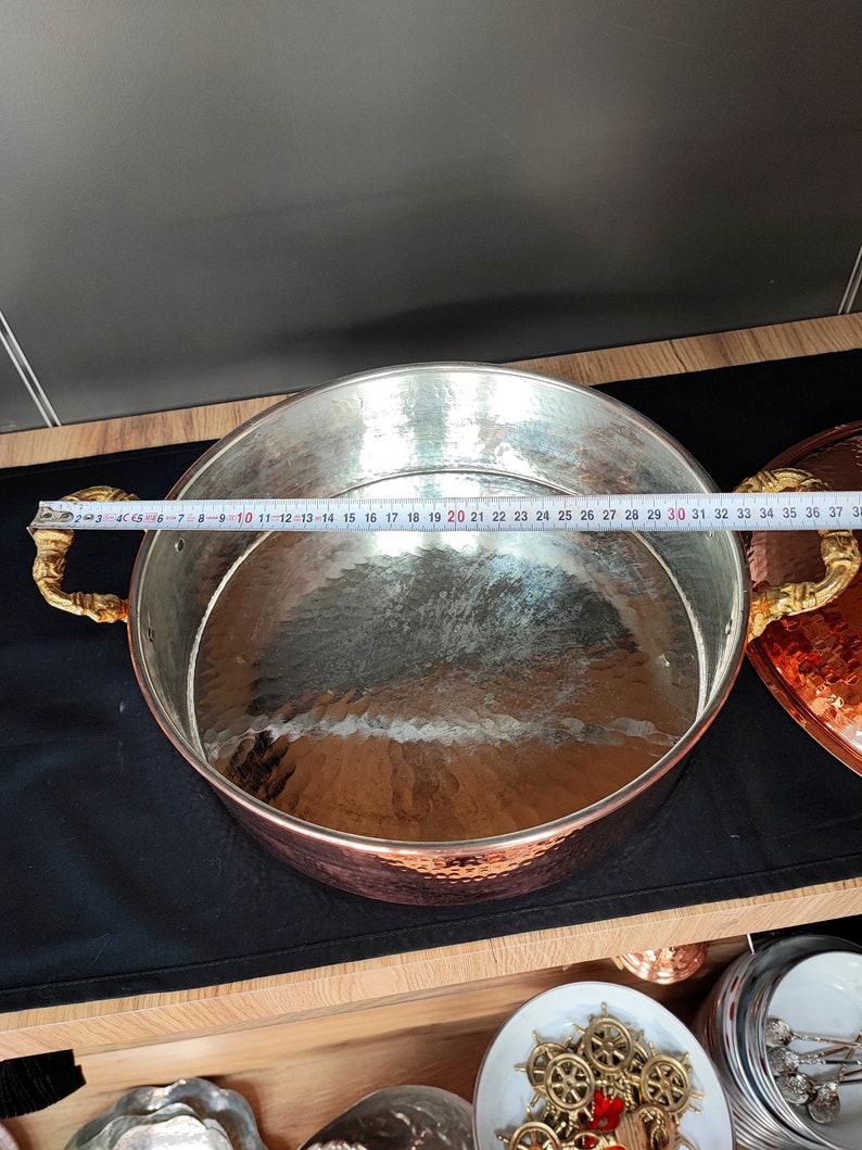 Copper Cooking Pot Hand Hammered Copper Casserole Pot With Lid Copper