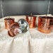 Set of 4 Copper Jar,handcrafted Copper Container,copper Spice Container ...