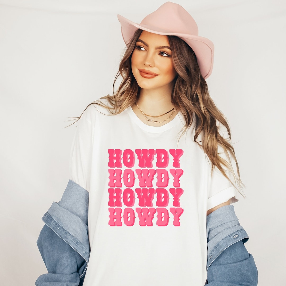 Howdy DTF Transfer | Ready to Press | Cowgirl | Direct to Film Transfer ...