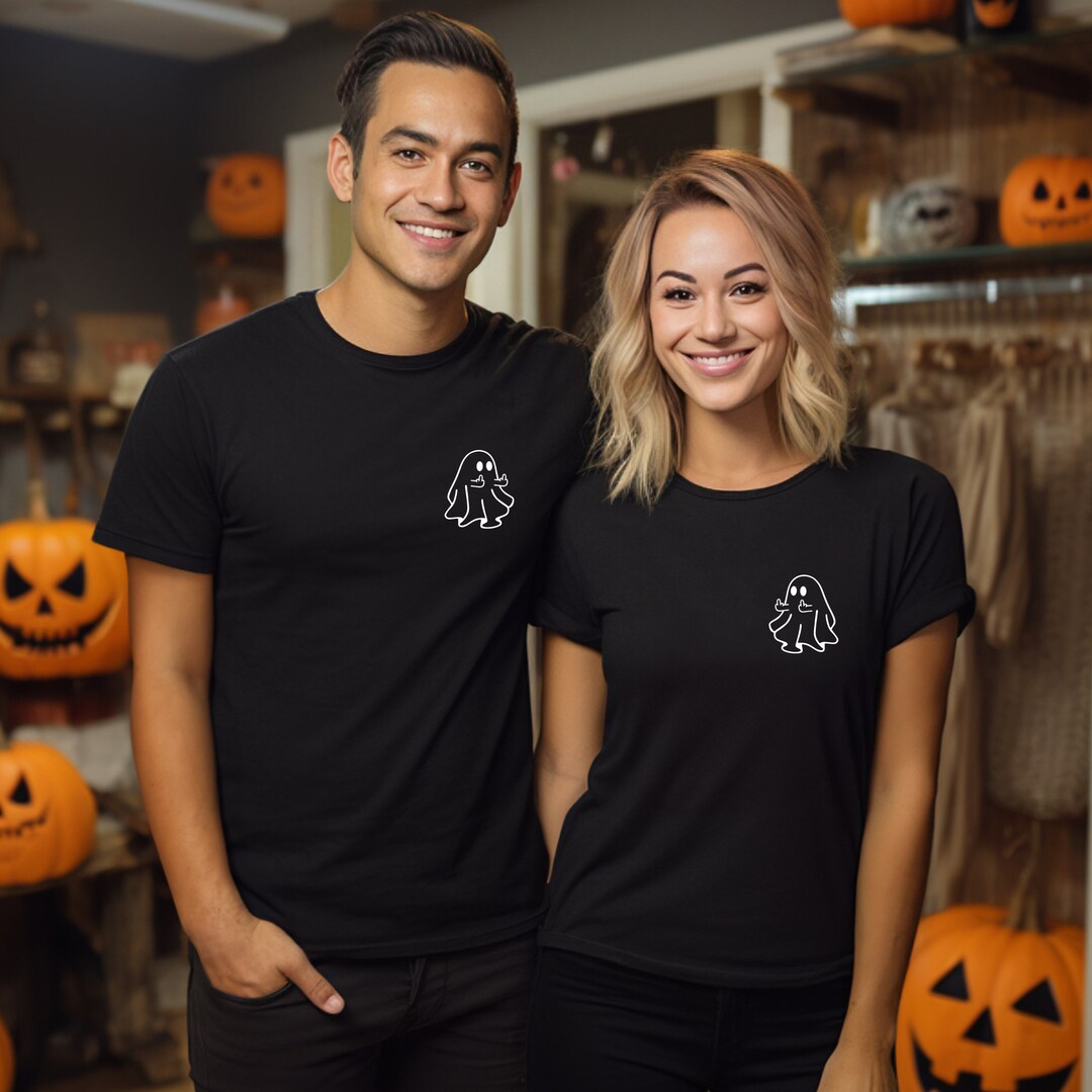 2 Ghost Middle Finger Screen Print Pocket Transfer | Ready to Press ...