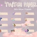 Cute Crayon Twitch Panels No Background (Instant Download) - Etsy