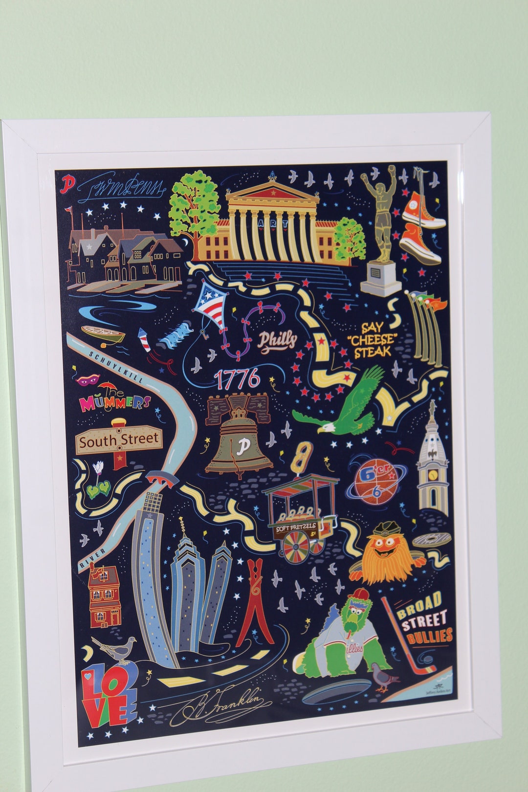 Philadelphia Poster - Etsy