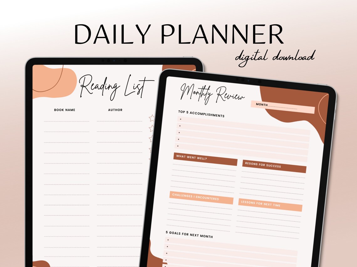 Yearly Planner DIY Template - Etsy