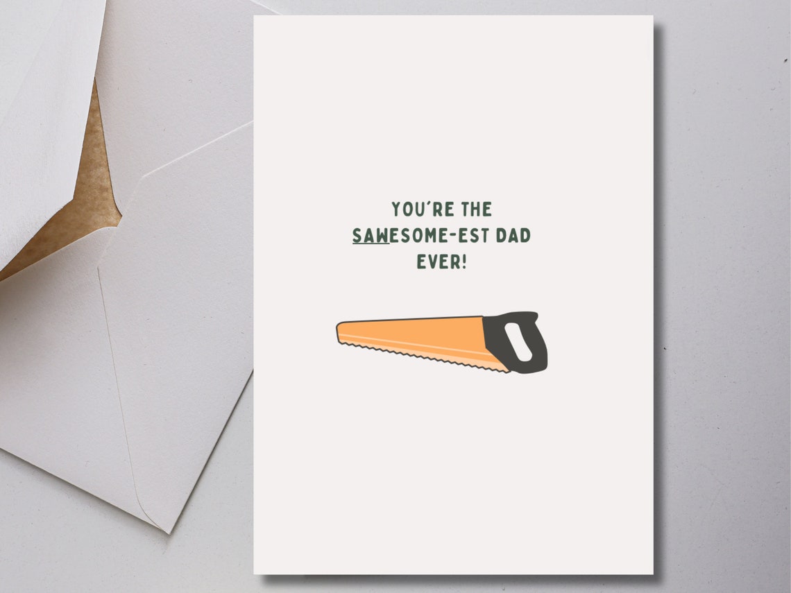 Printable Father's Day Card | Dad Joke | Funny Tool-themed Greeting ...