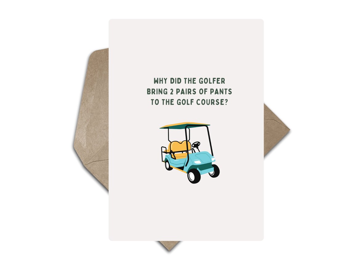 Printable Father's Day Card Golf | Funny Golf-themed Greeting Card for ...