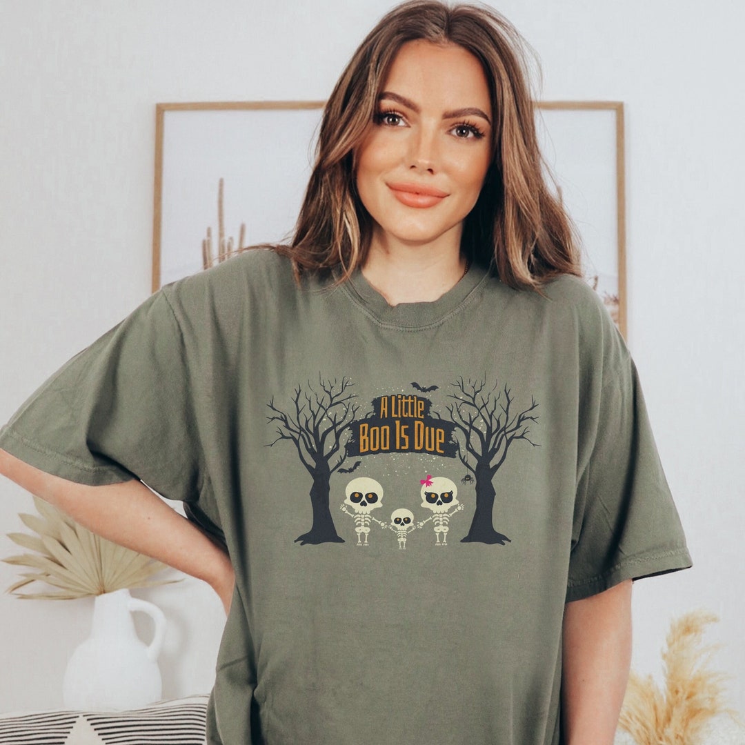 A Little Boo is Due Halloween Shirt Halloween Pregnancy - Etsy