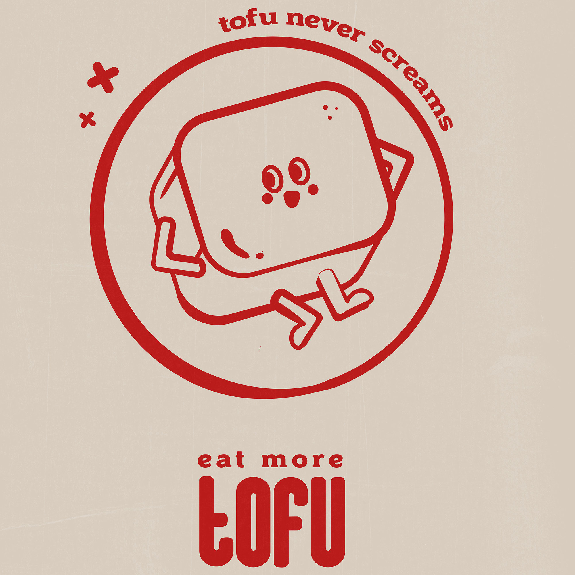 Retro Eat Tofu Poster, Digital Print, Printable Wall Art, Art Decor ...
