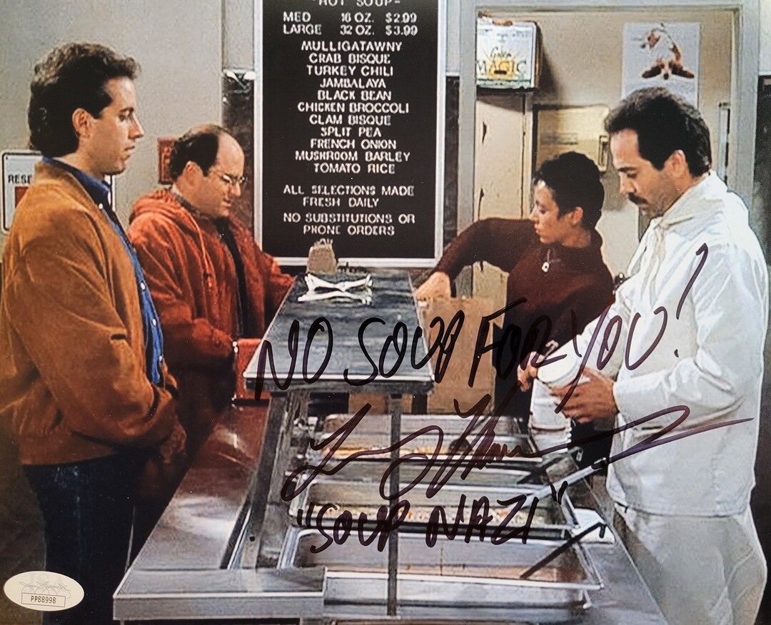 Larry Thomas the Soup Nazi No Soup for You Signed 8x10 Photo Seinfeld ...