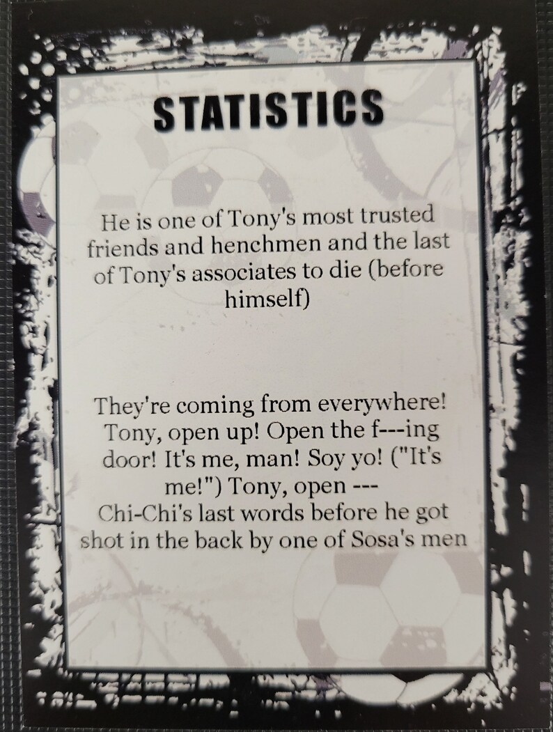 Angel Salazar Chi Chi Signed SCARFACE Card Al Pacino - Etsy