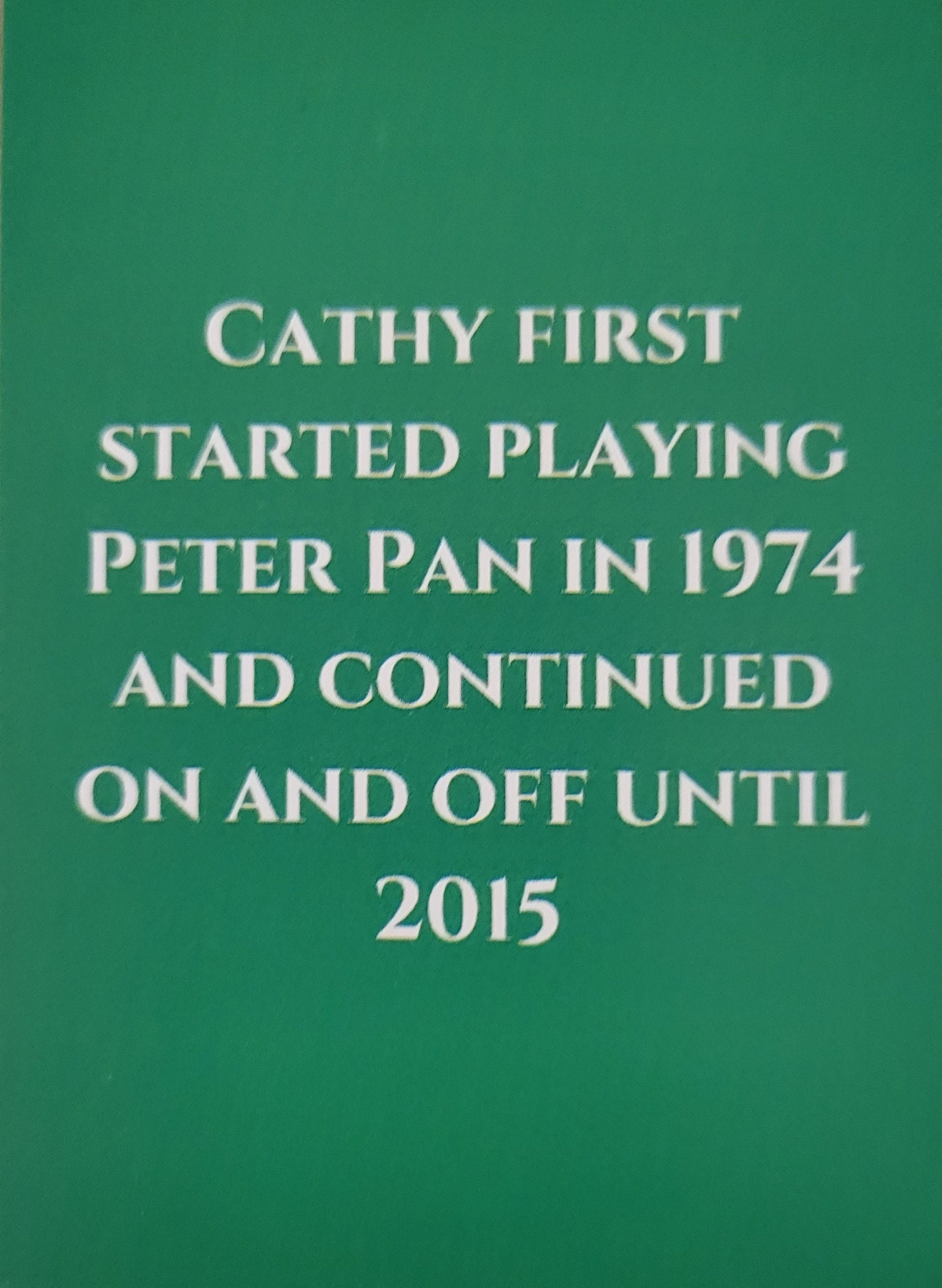 Cathy Rigby Signed Peter Pan Trading Card 2X Olympian - Etsy