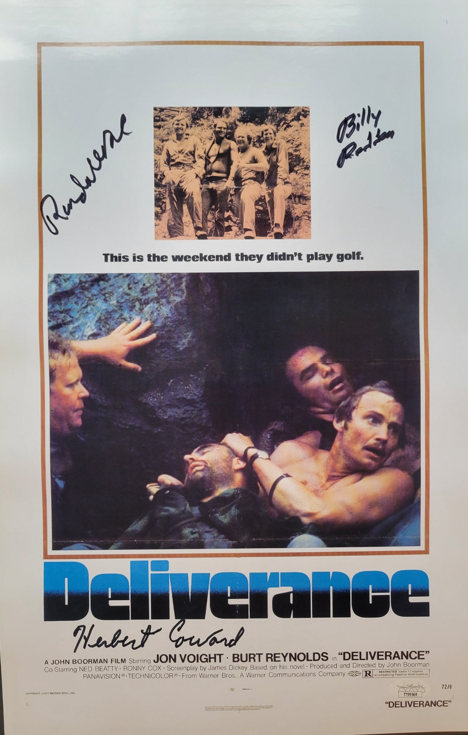 Billy Redden Cowboy Coward & Randall Deal Signed 11x17 DELIVERANCE ...
