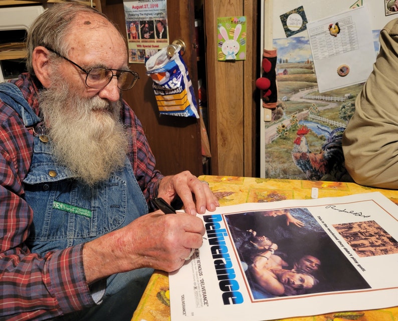 Billy Redden Cowboy Coward & Randall Deal Signed 11x17 DELIVERANCE ...