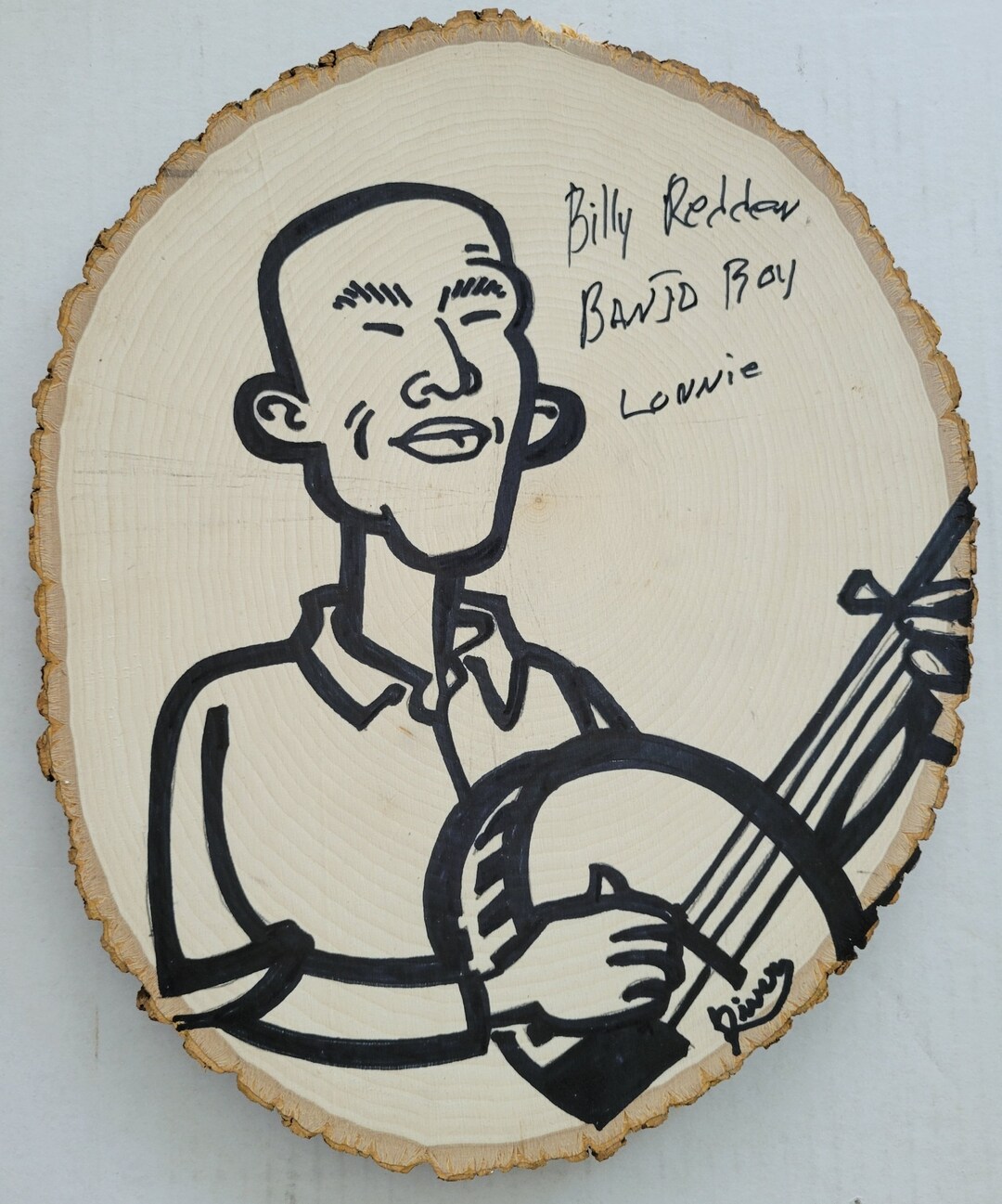 Billy Redden Banjo Boy Signed 12x10 Original Painting on Wood DELIVERANCE - Etsy