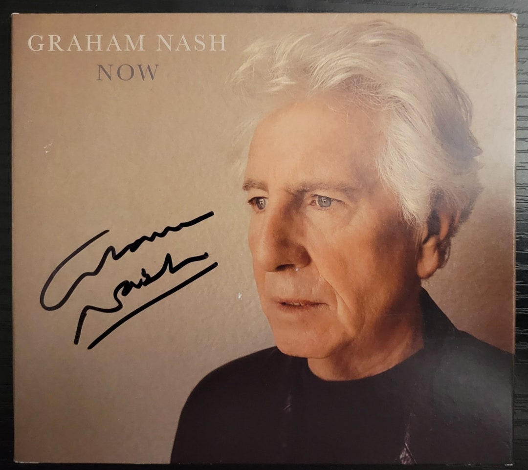 Graham Nash Signed Now CD Crosby Stills Nash & Young the Hollies 1997 ...