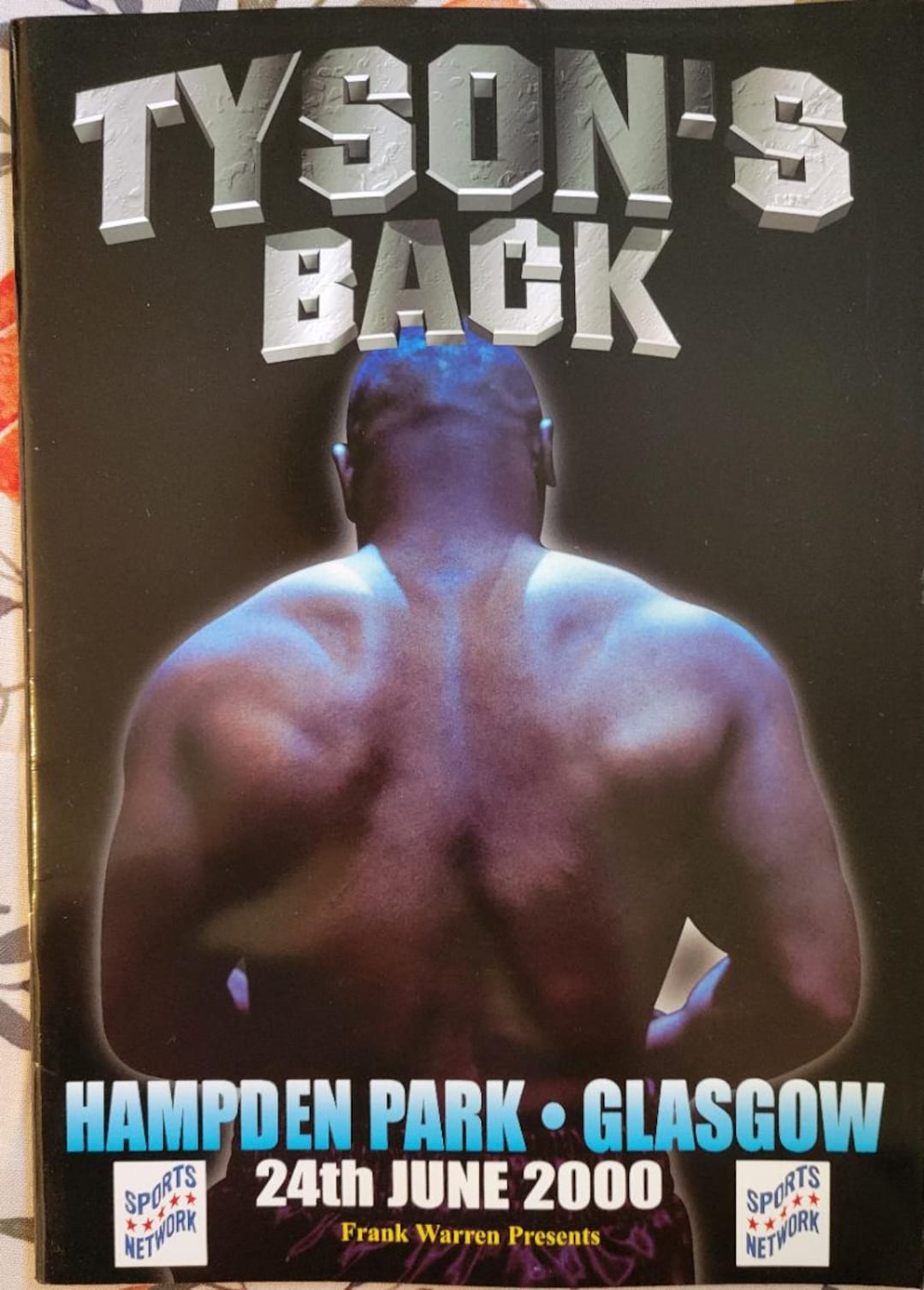 Mike Tyson Vs Lou Savarese Official Fight Program & Lou Savarese Signed ...