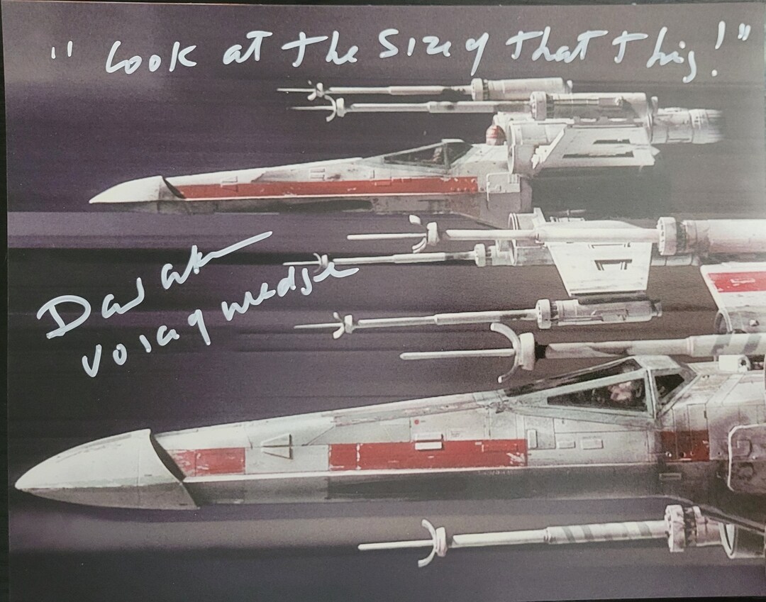 David Ankrum Voice of Wedge Signed 8x10 Photo Star Wars "look at the ...