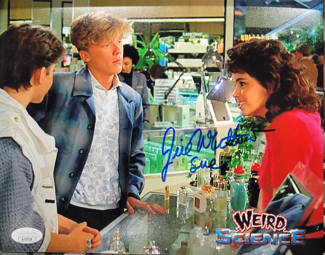 Jill Whitlow Signed 8x10 Photo Perfume Salesgirl Weird Science JSA Coa ...