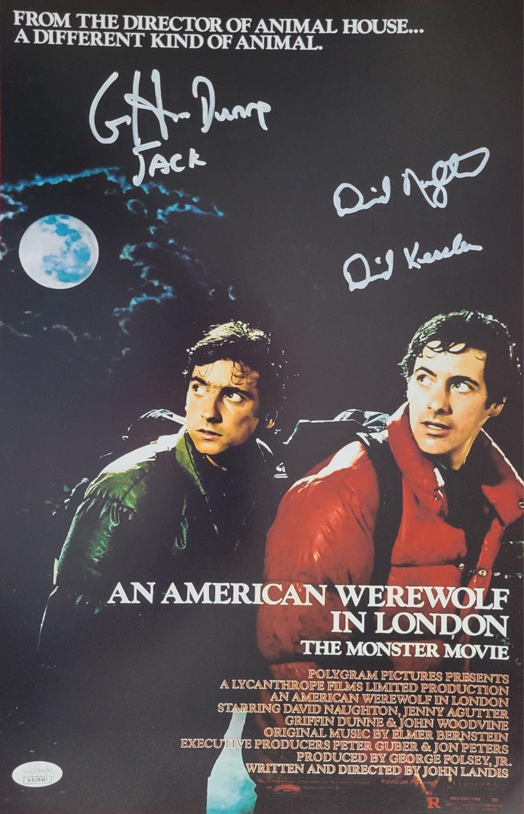 David Naughton & Griffin Dunne Signed 11x17 an American Werewolf in ...