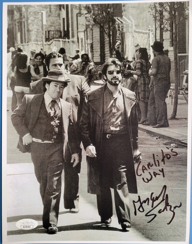 Angel Salazar Signed 8x10 Photo With Al Pacino Carlito's Way JSA Coa - Etsy