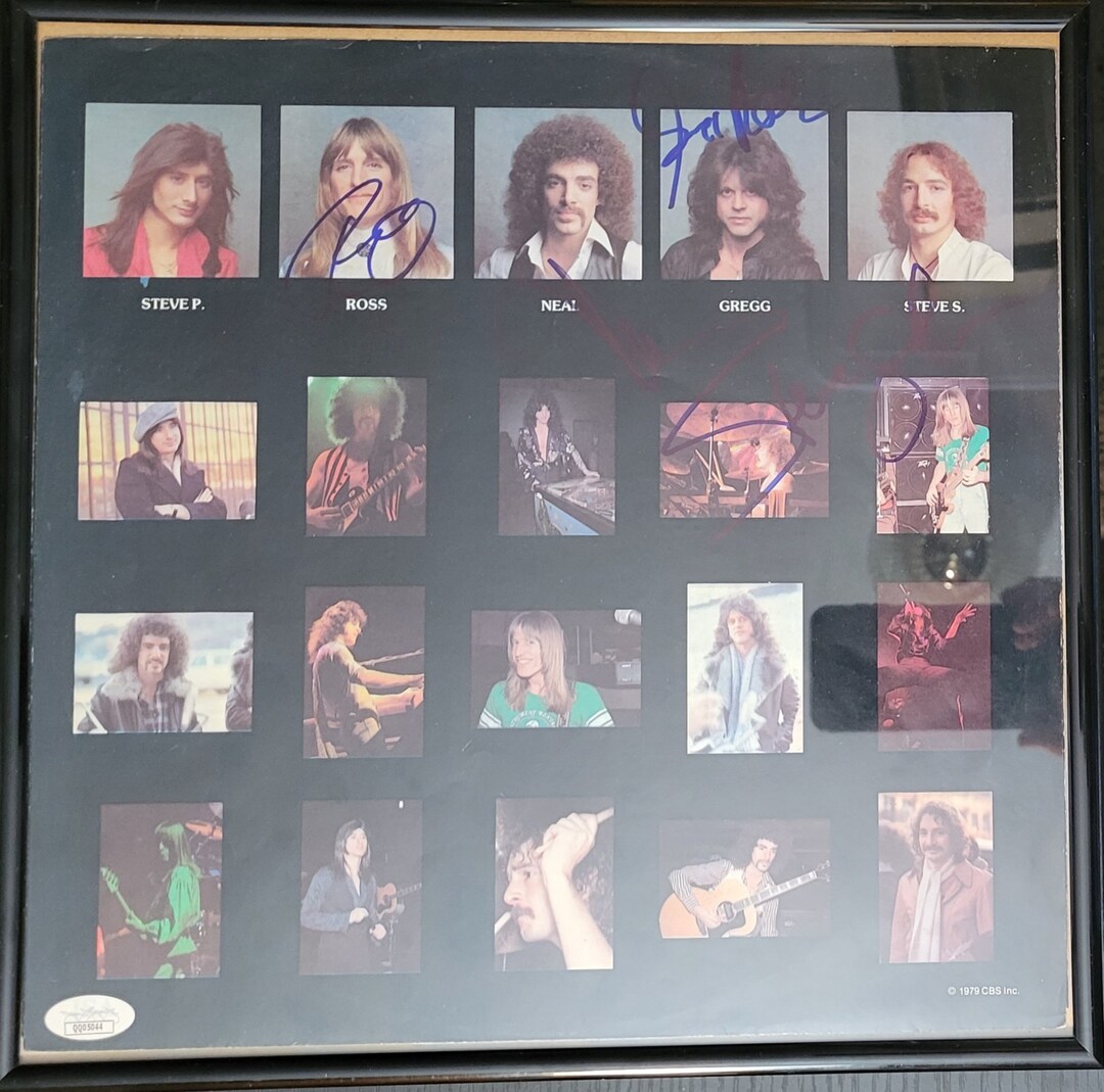 Journey Signed 12x12 Framed Photo Neal Schon Gregg Rolie Ross Valory Steve Smith Jsa Coa Etsy