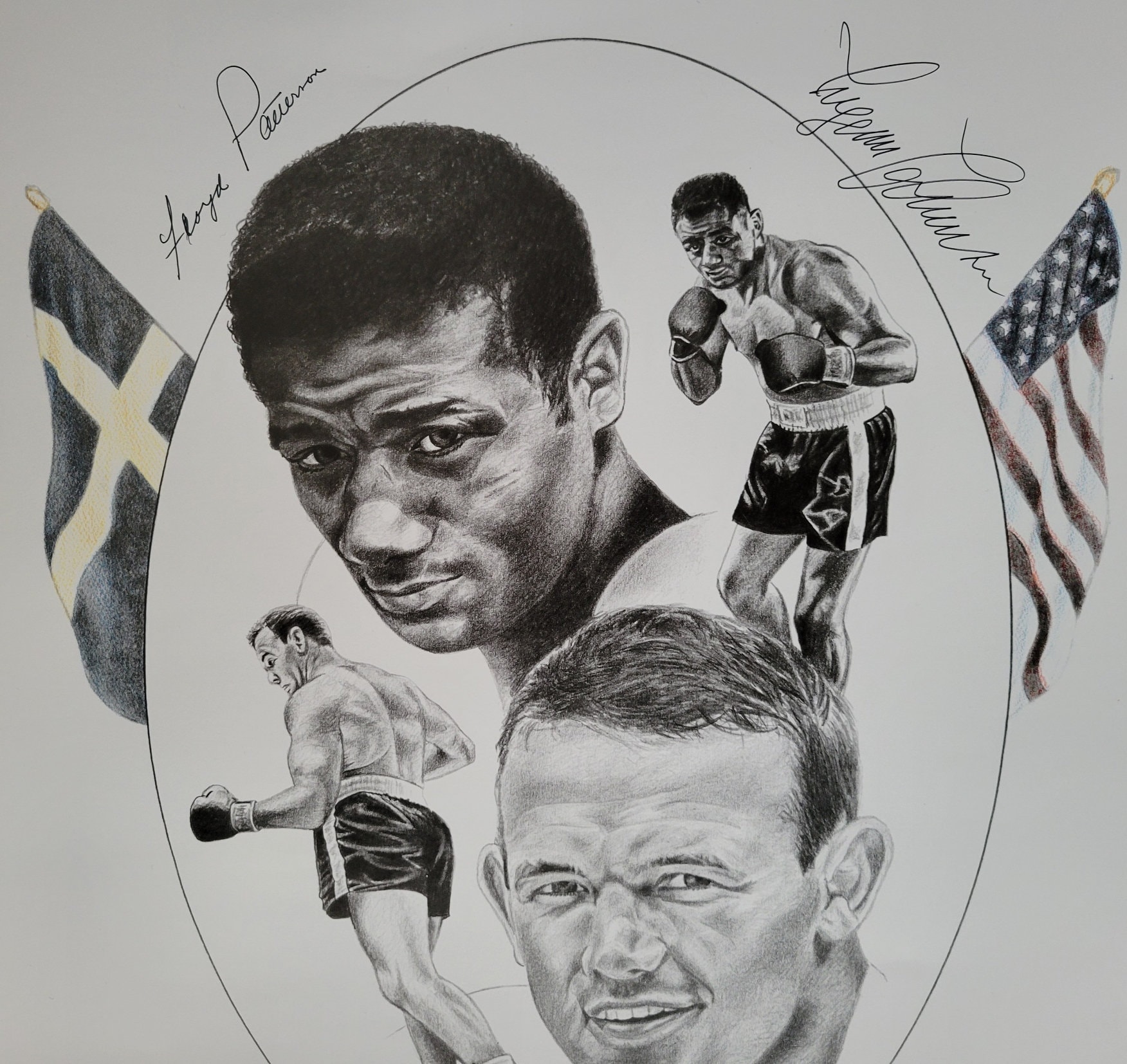 Floyd Patterson & Ingemar Johansson Signed 30th Anniversary Poster 3 ...