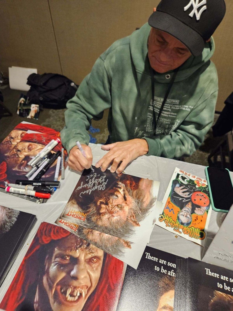 William Ragsdale & Stephen Geoffreys Signed 11x14 Fright Night Poster ...