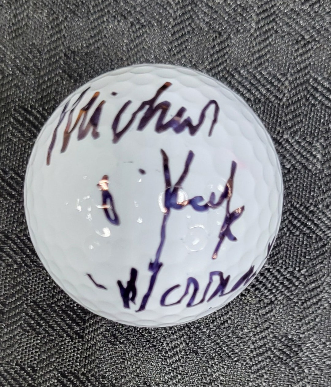 Michael O'keefe Signed Golf Ball in Golf Ball Cube Danny Noonan ...