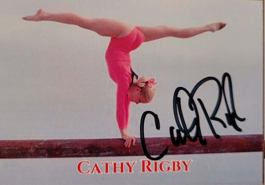 Cathy Rigby Signed Olympics Trading Card 68-72 USA Olympics - Etsy