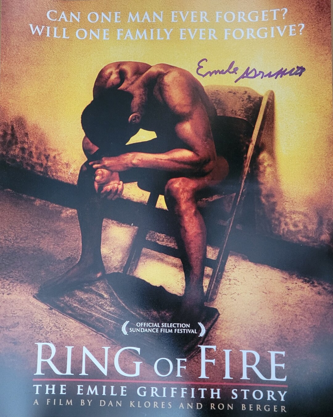 Emile Griffith Signed 11x14 Ring of Fire Poster HOF 1991 - Etsy