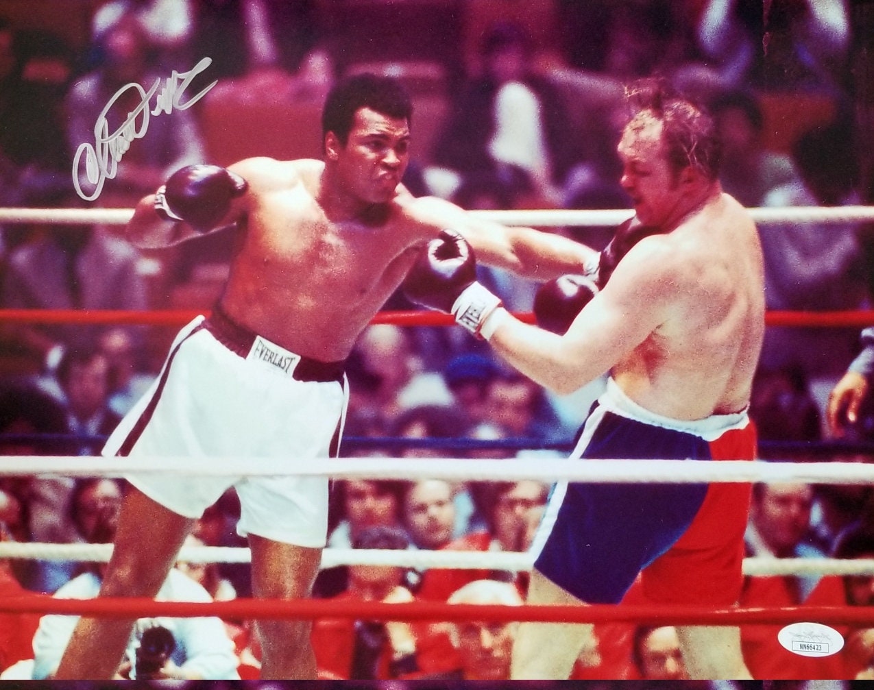 Chuck Wepner Signed 11x14 Photo Vs Muhammad Ali the Bayonne Bleeder JSA ...