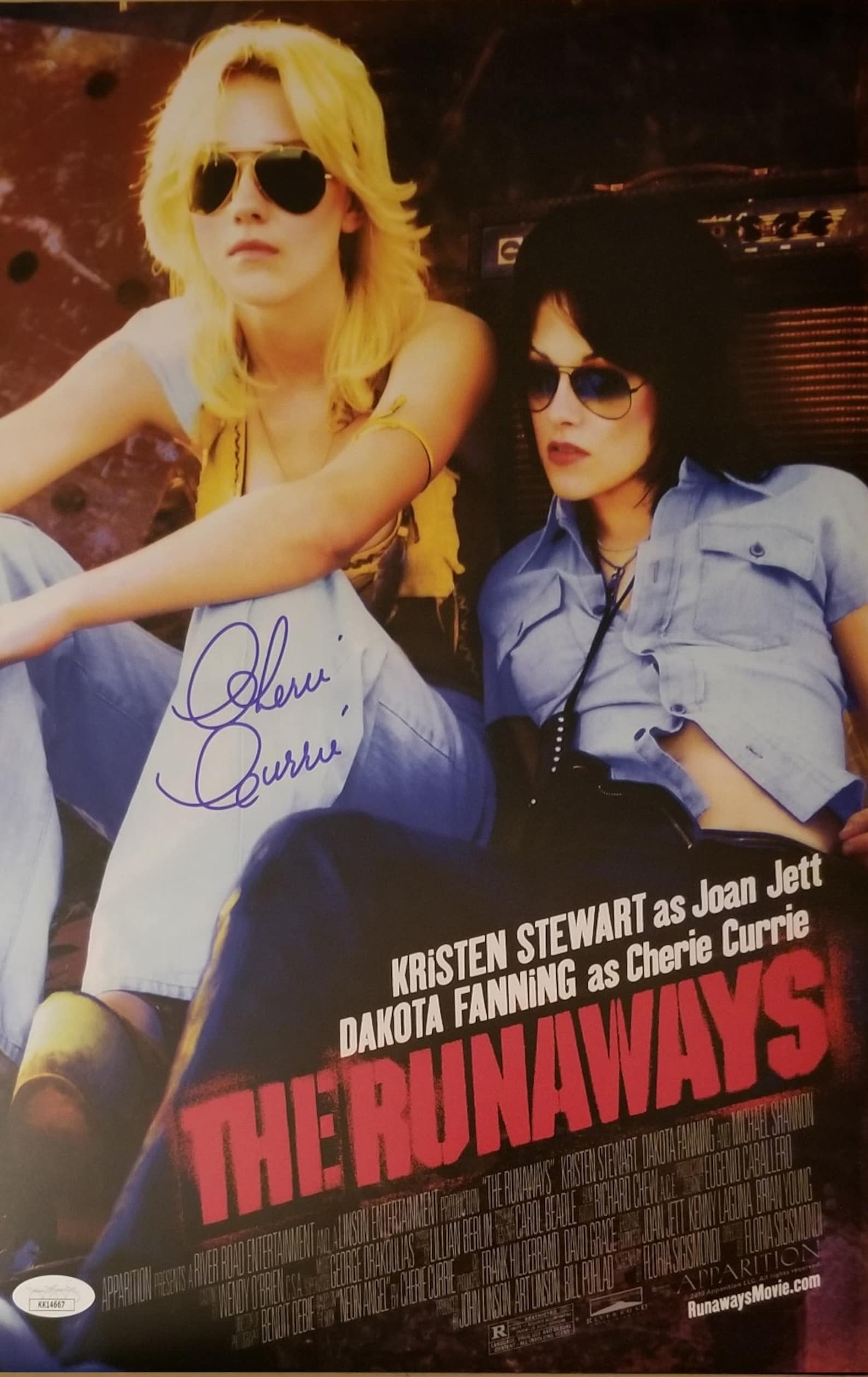 Cherie Currie Signed 11x17 Poster the Runaways CHERRY BOMB!!! JSA Coa ...