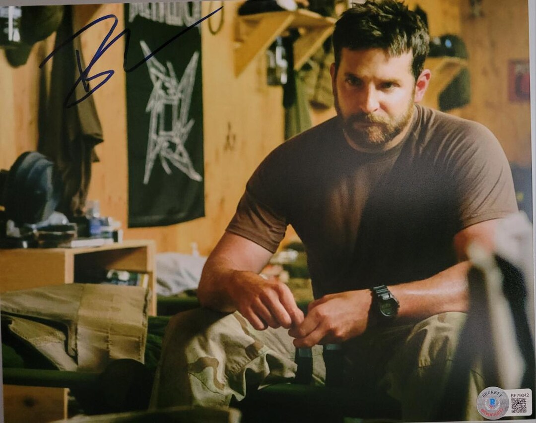 Bradley Cooper Signed 8x10 Photo American Sniper Beckett Coa - Etsy