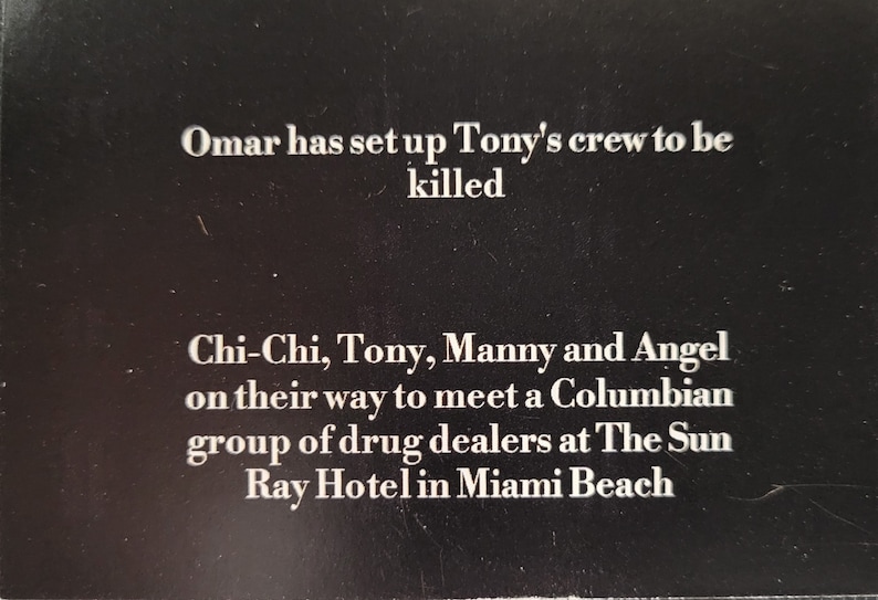 Angel Salazar Chi Chi Signed SCARFACE Card Al Pacino - Etsy