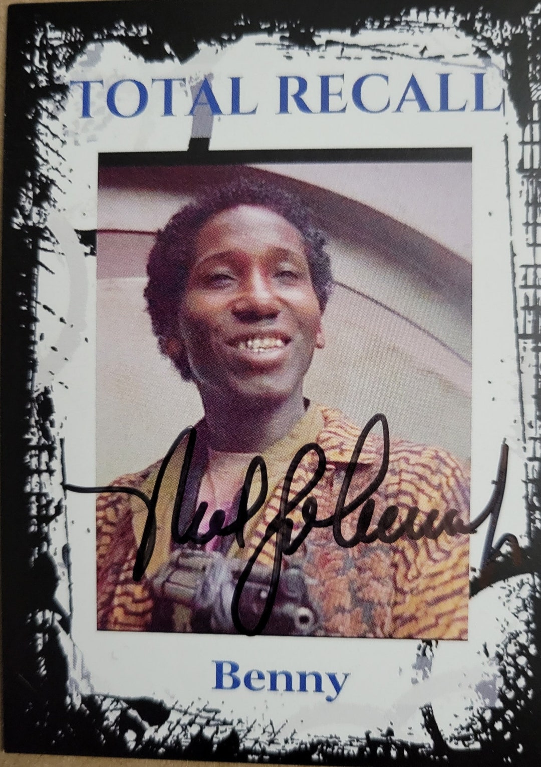 2 Different Mel Johnson Jr Signed Benny TOTAL RECALL Trading Cards ...