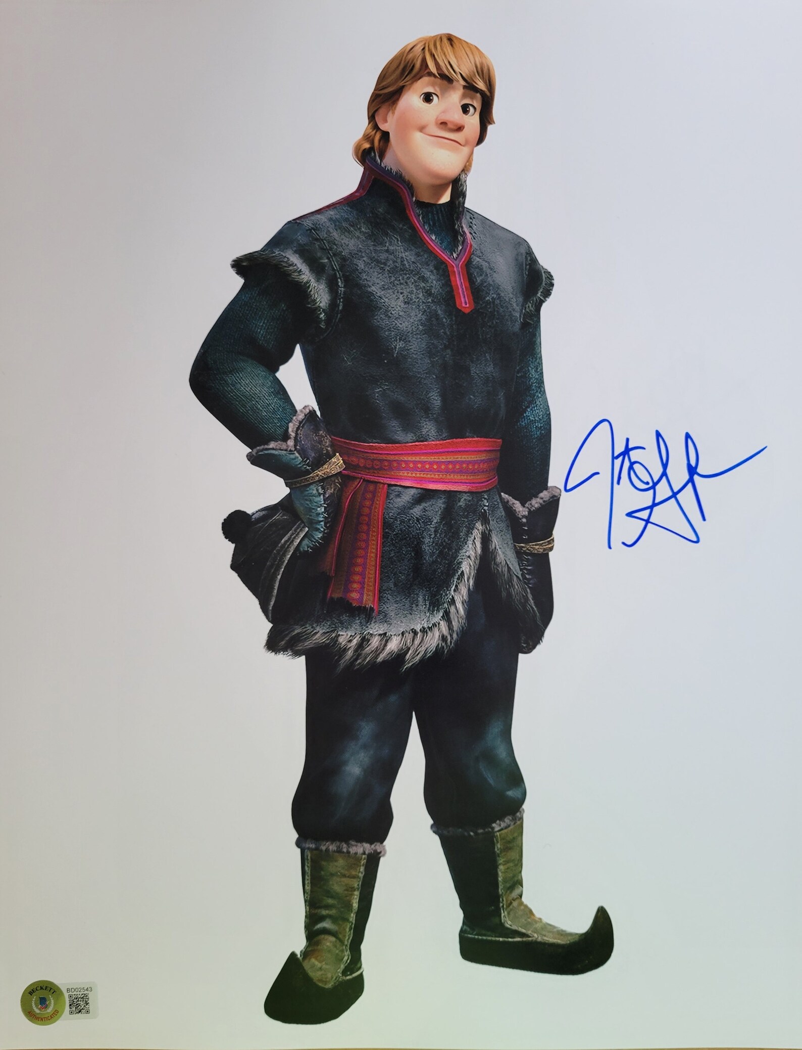 Jonathan Groff Signed 11x14 Photo Voice of Kristoff FROZEN Beckett Coa ...