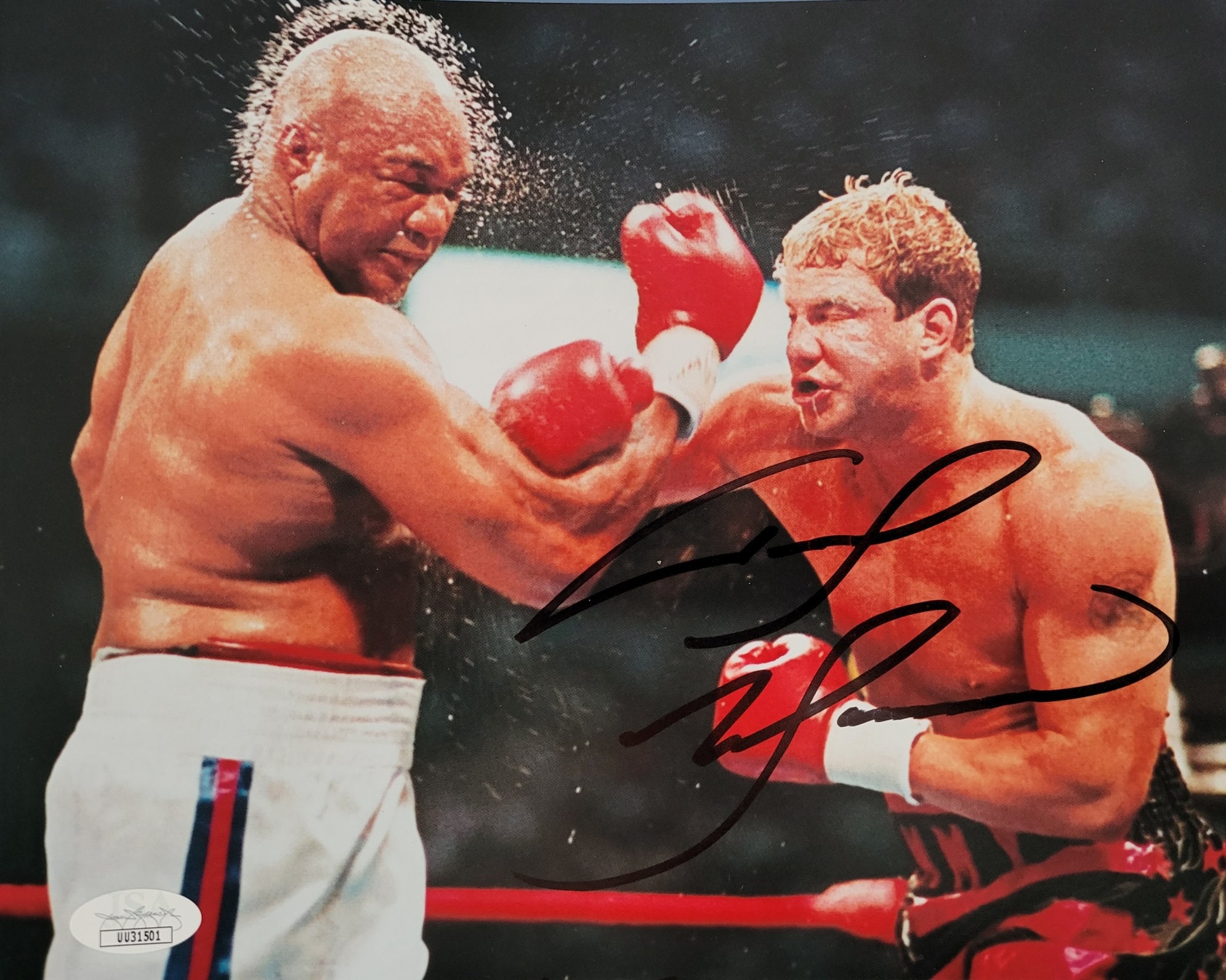 Tommy Morrison Signed 8x10 Photo Vs George Foreman Tommy Gunn Rocky V ...
