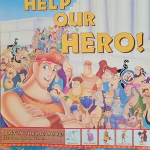 Hercules Double Sided Movie Poster Mcdonalds - Etsy