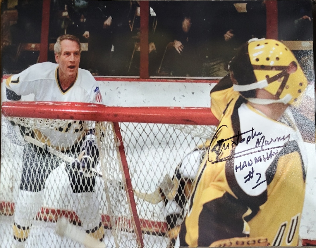 Christopher Murney Signed 8x10 Photo Hanrahan Slap Shot Paul Newman - Etsy