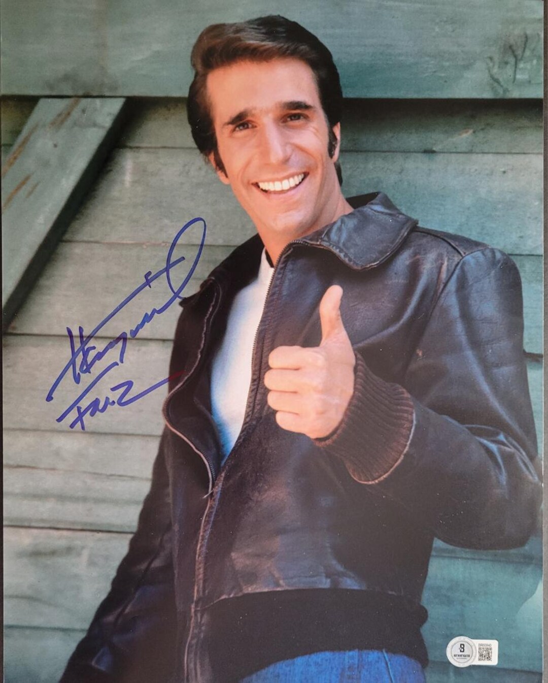 Henry Winkler Signed 11x14 Photo the Fonz Happy Days Beckett Coa - Etsy