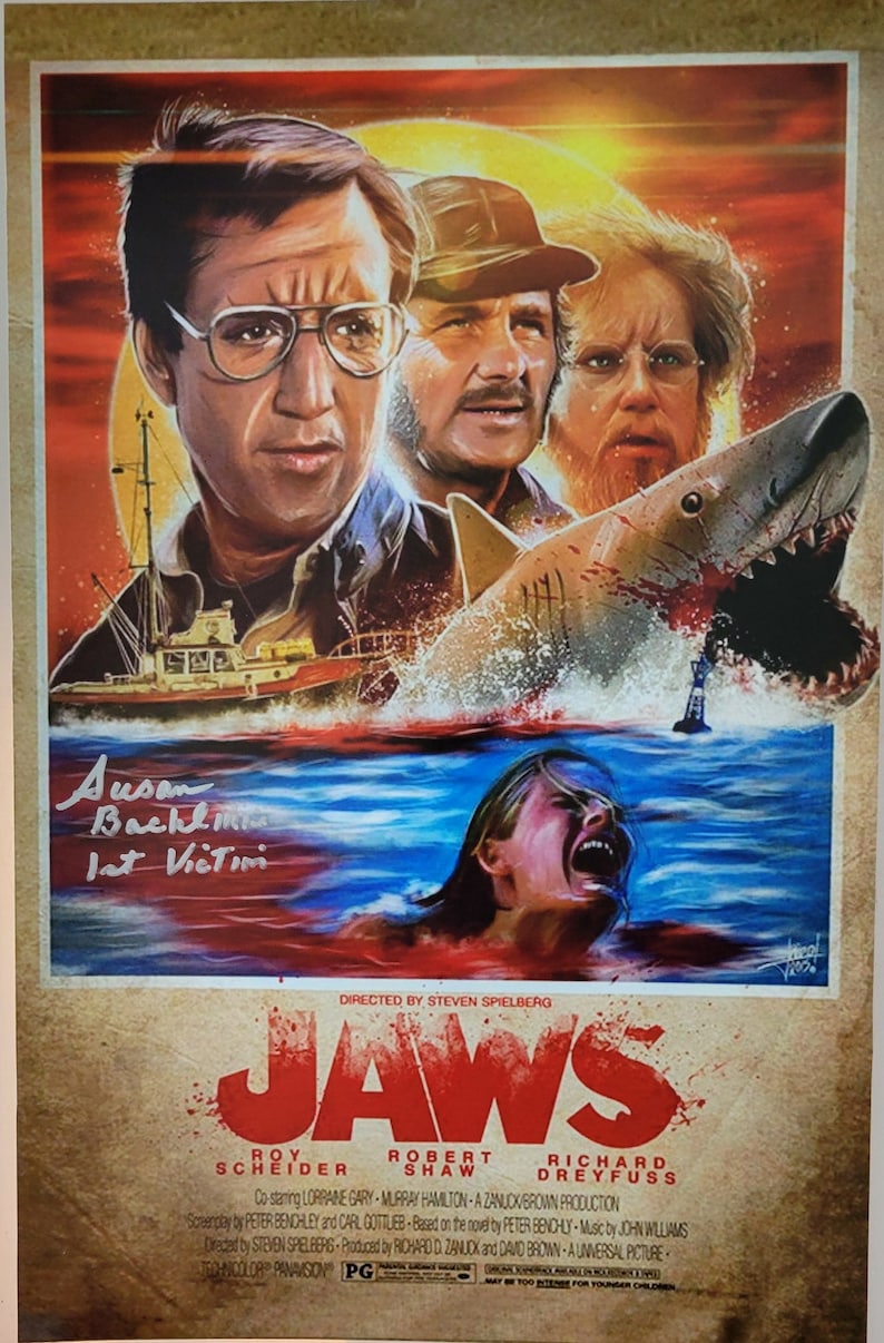 Susan Backlinie Signed 11x17 Jaws Poster Chrissie 1st Victim - Etsy ...