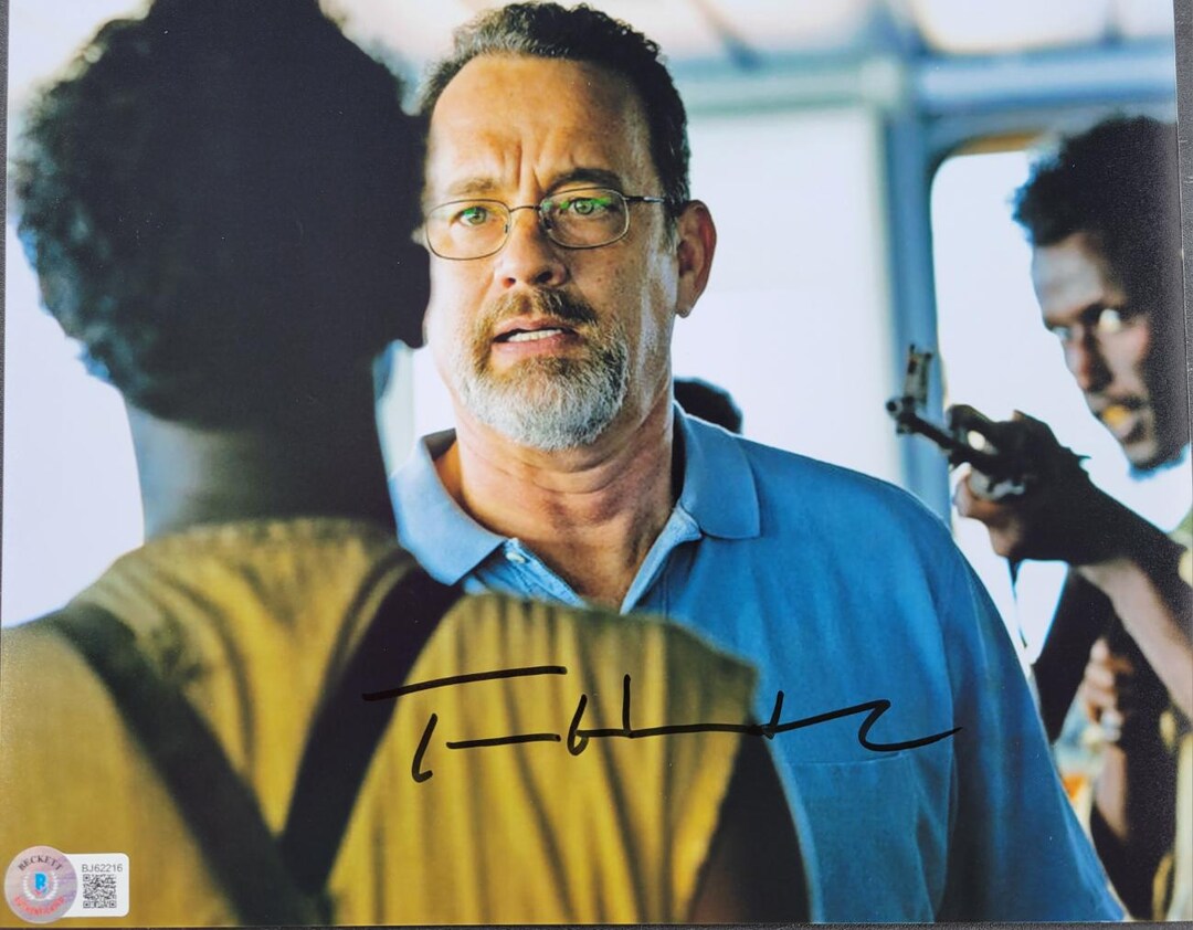 Tom Hanks Signed 8x10 Photo Captain Phillips Beckett Coa - Etsy