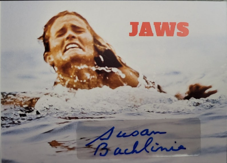 Susan Backlinie Signed JAWS Shark Attack Trading Card 1st Victim - Etsy