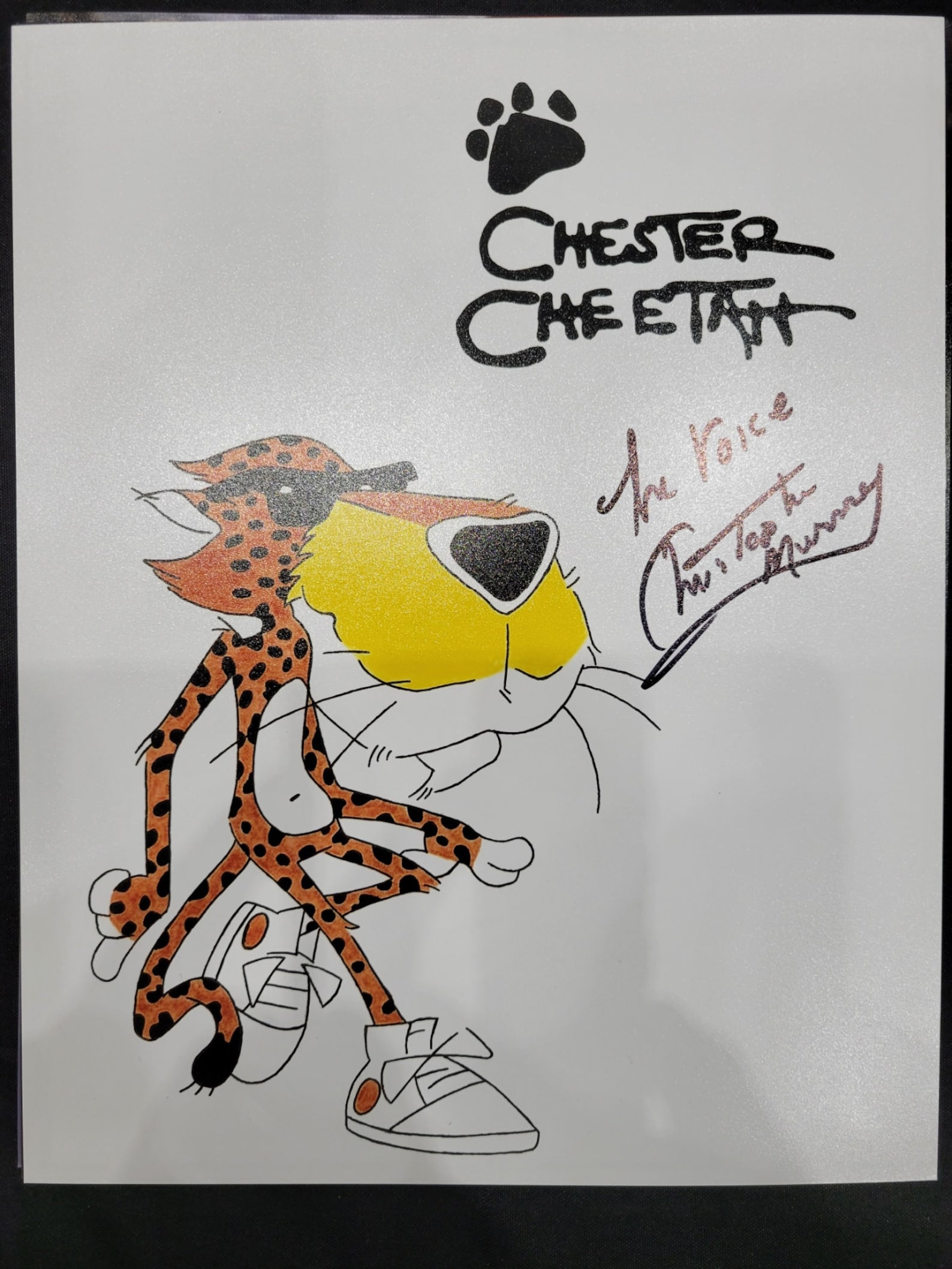 Christopher Murney Signed Chester Cheetah 8x10 Photo the Voice of ...